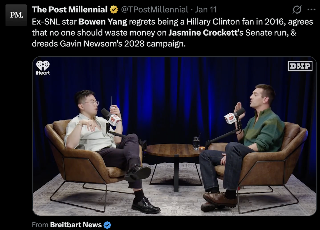 Bowen Yang and Matt Rogers Under Fire Over Jasmine Crockett Comments ...